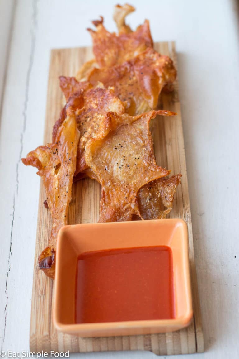 Easy Crispy Roasted Chicken Skins (Cracklings) Recipe & Video- Eat ...