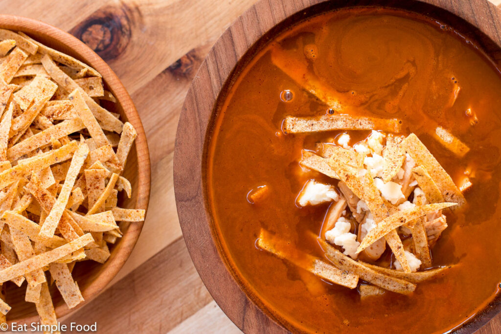 Sopa Azteca - Mexican Chicken Soup with Tortillas Recipe / Video- Eat ...