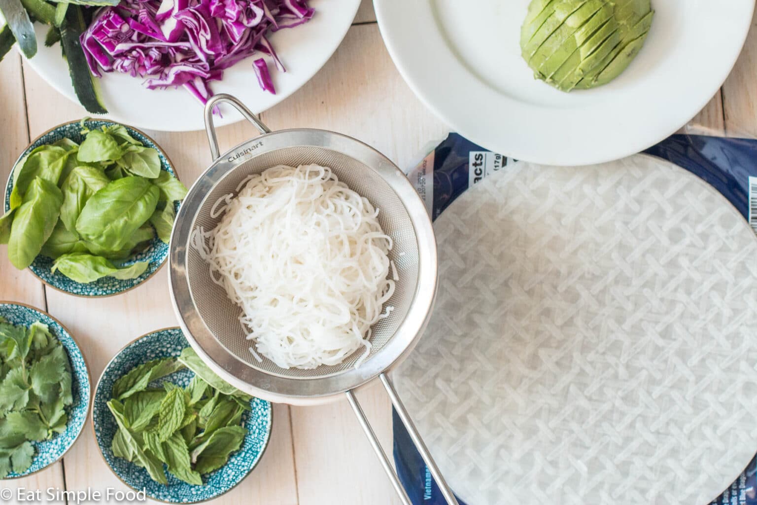 Healthy & Fresh Vegetable Spring Roll Recipe & Video - Eat Simple Food