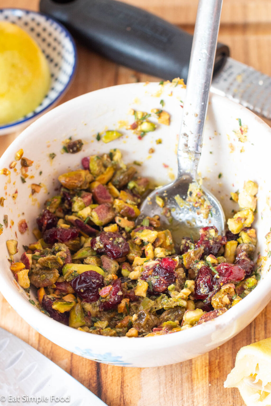 Savory Pistachio and Herb Garnish Recipe and Video - Eat Simple Food